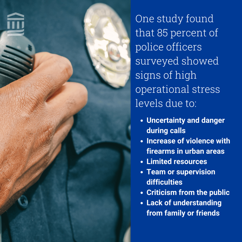 This is how stress can affect police officers' health