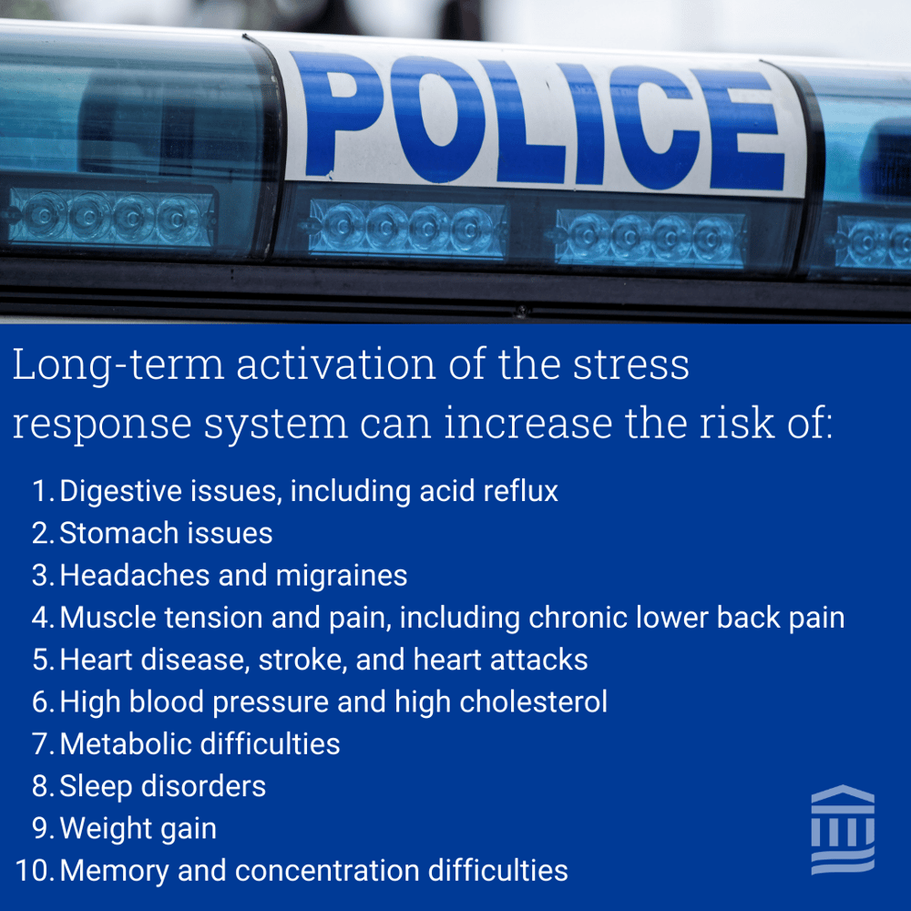 This is how stress can affect police officers' health