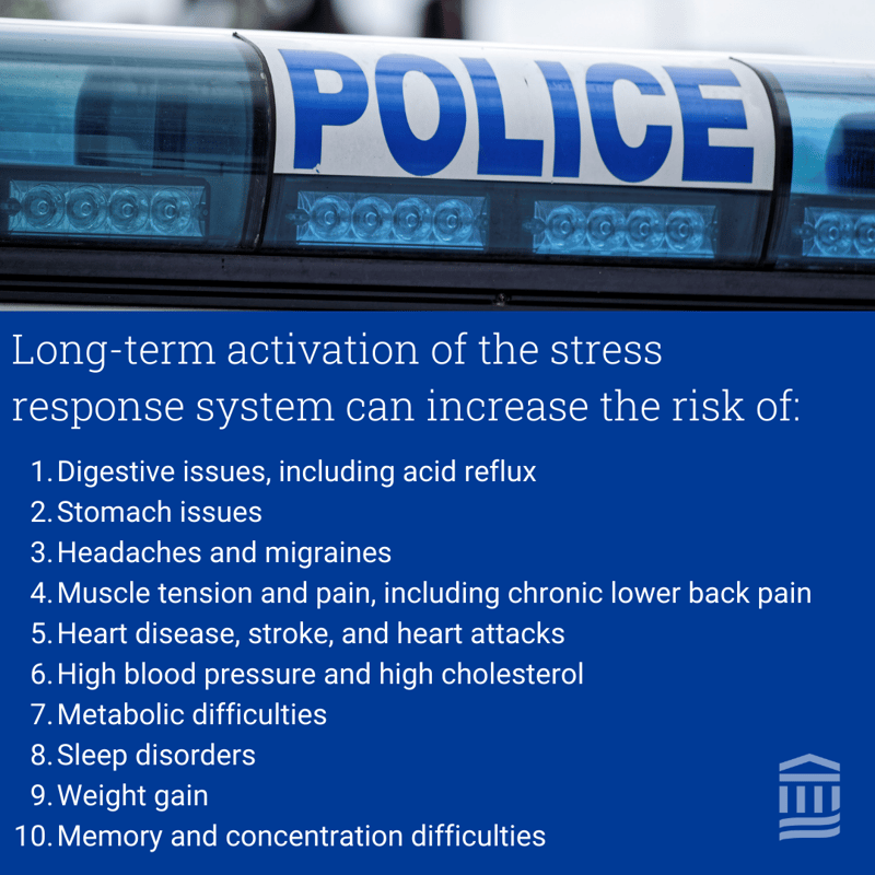 This is how stress can affect police officers' health