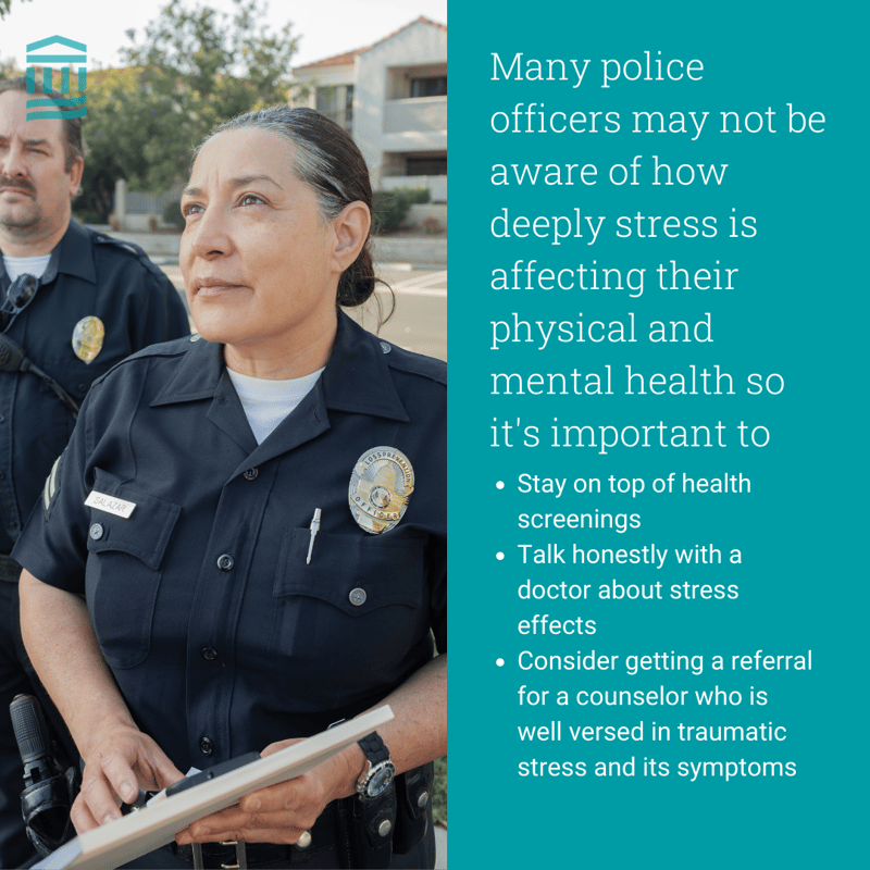 This is how stress can affect police officers' health