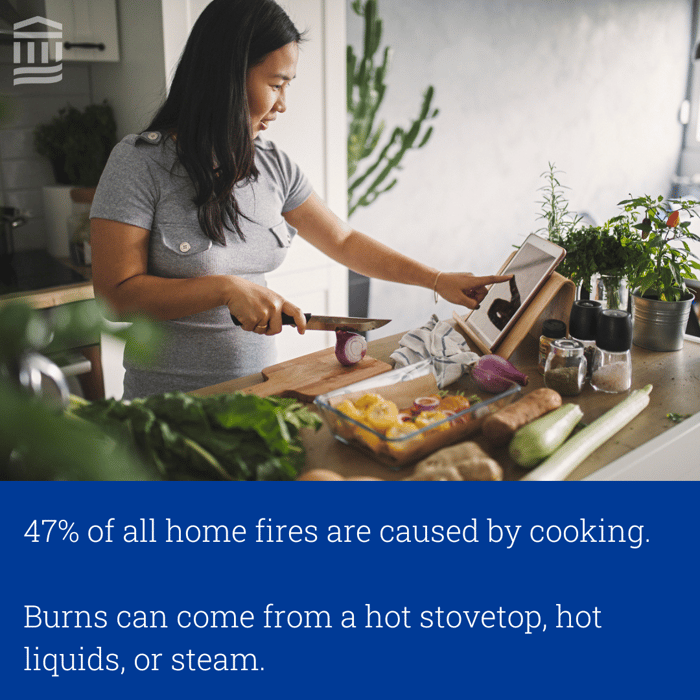 Tips for preventing burn injuries in the kitchen