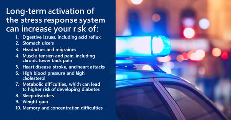 This is how stress affects a police officer's health